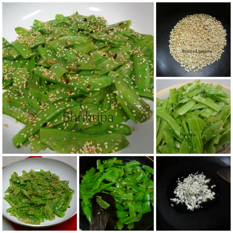 Pea pod salad: