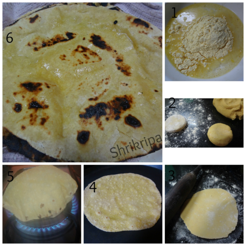 Makki di Roti/Maize flour flatbread:
