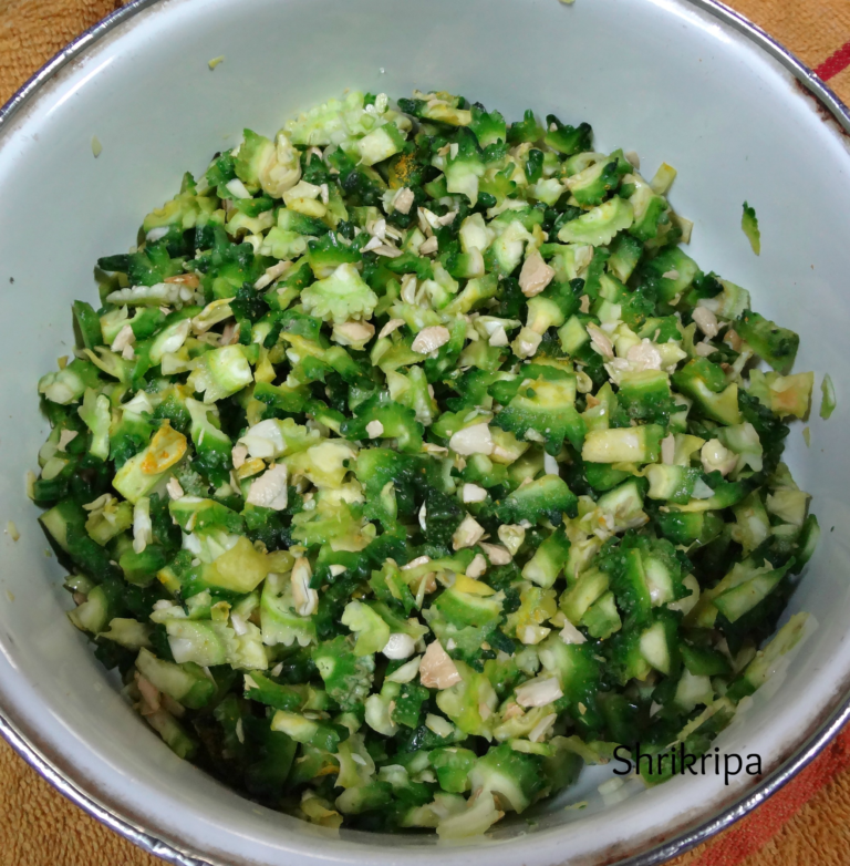Bitter gourd salad: